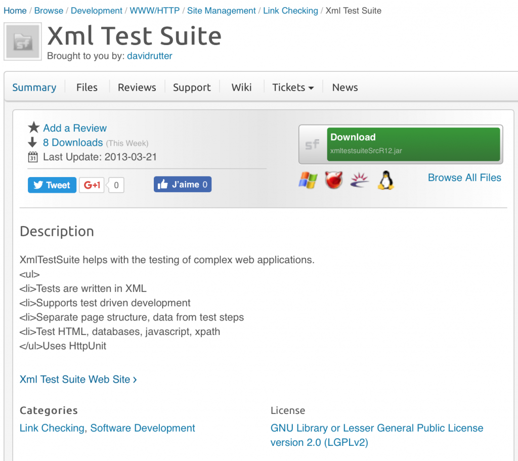 XMLTestSuite - Software Testing Tools Guide