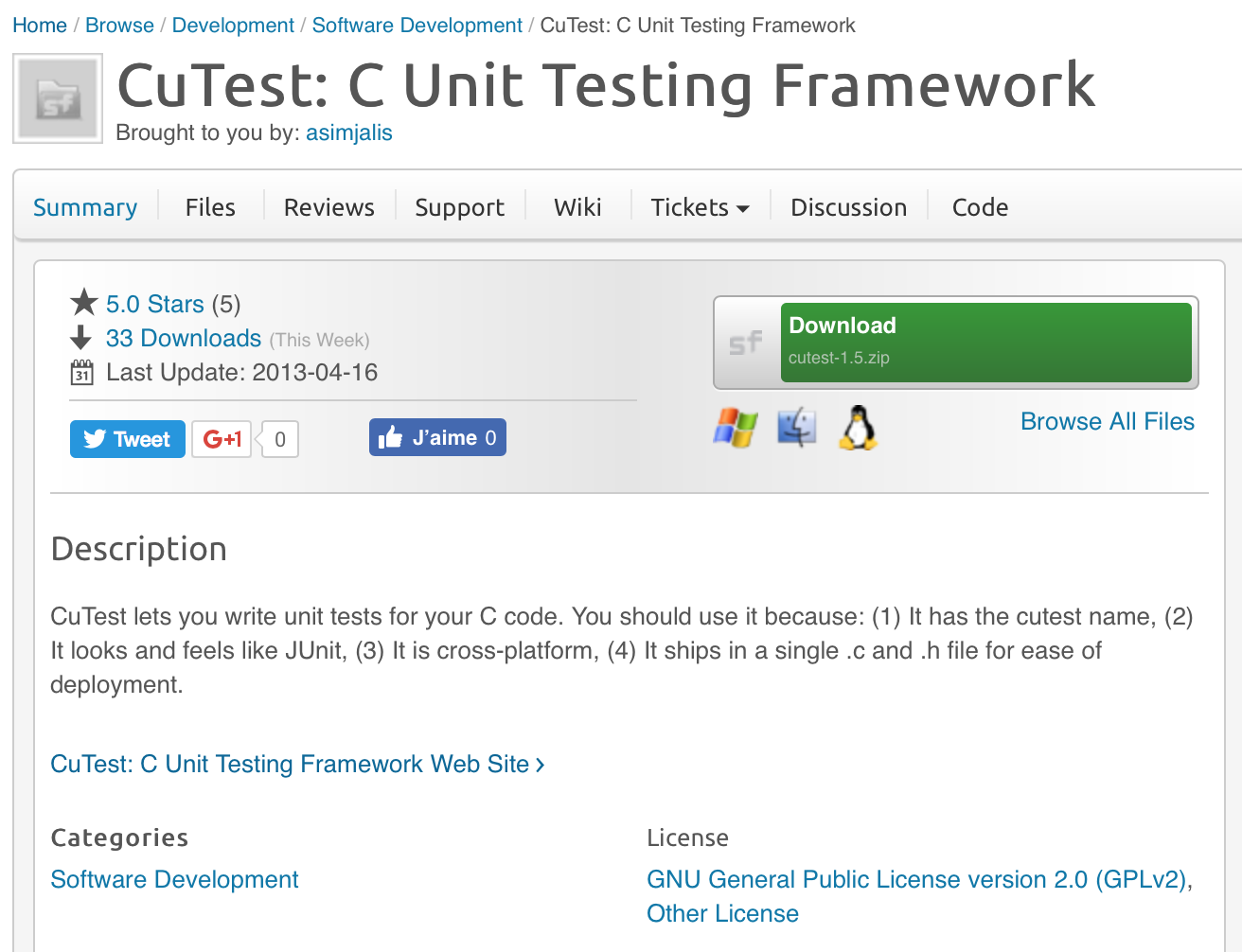 CUTest - Software Testing Tools Guide