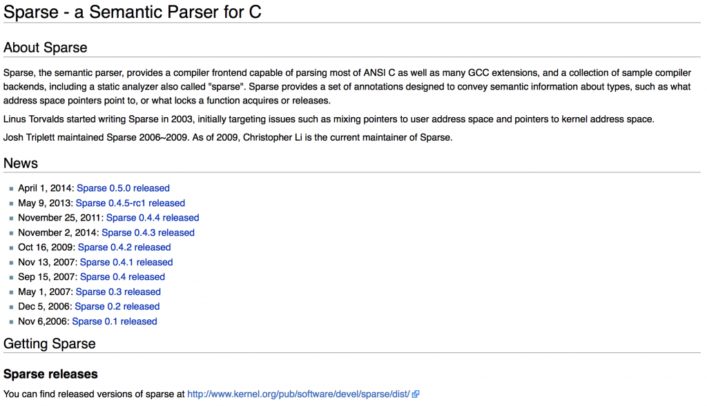 Sparse - Software Testing Tools Guide