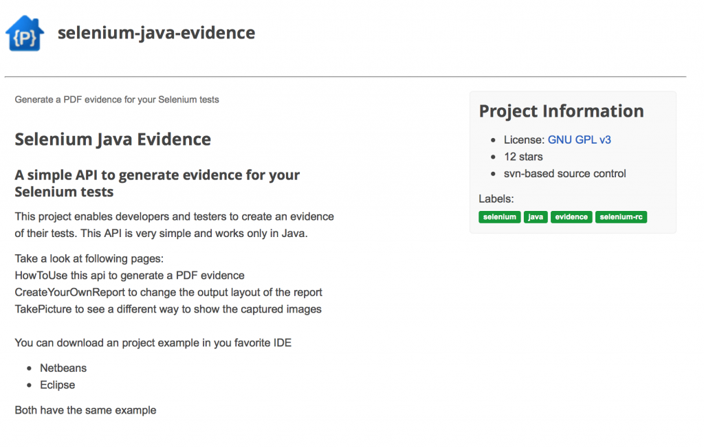 Selenium Java Evidence - Software Testing Tools Guide